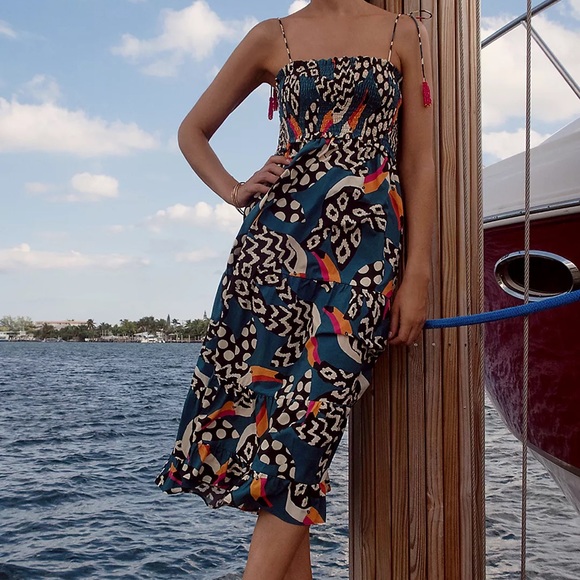 FARM Rio | Dresses | Farm Rio Anthropologie Toucan Sundress Size M ...